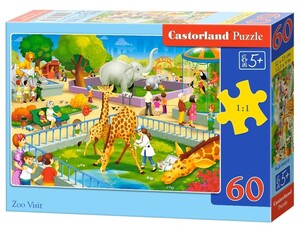 CASTORLAND Puzzle Posjet zoološkom vrtu, 60 kom | Koreqt.hr
